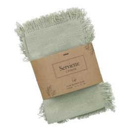 2er Set Serviette, grün, 35 x 35 cm