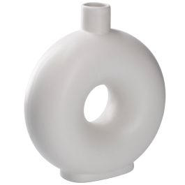Vase Loch, weiß, 20 cm | NANU-NANA